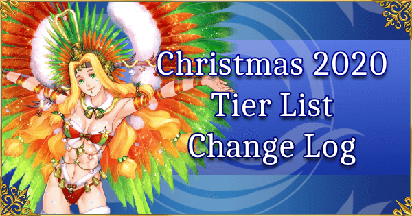 Christmas 2020 + Lostbelt 3 - Tier List Change Log | Fate Grand Order Wiki - GamePress